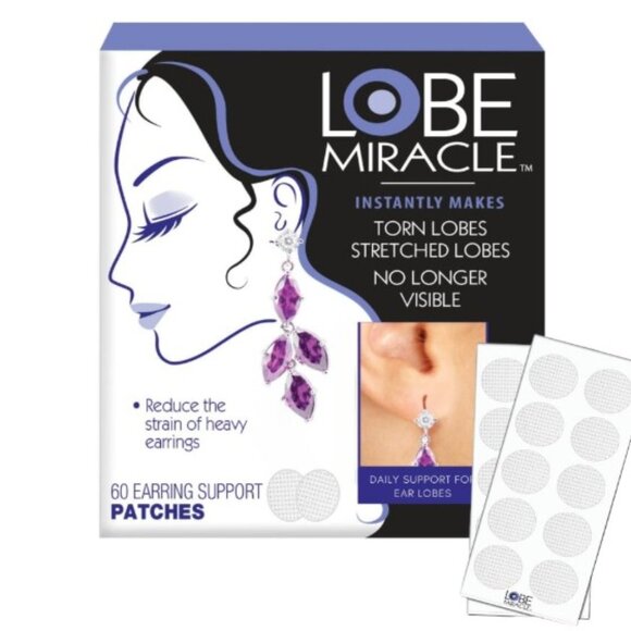Lobe Miracle | Jewelry | Lobe Miracle Clear Earring Support Patches Nwt ...